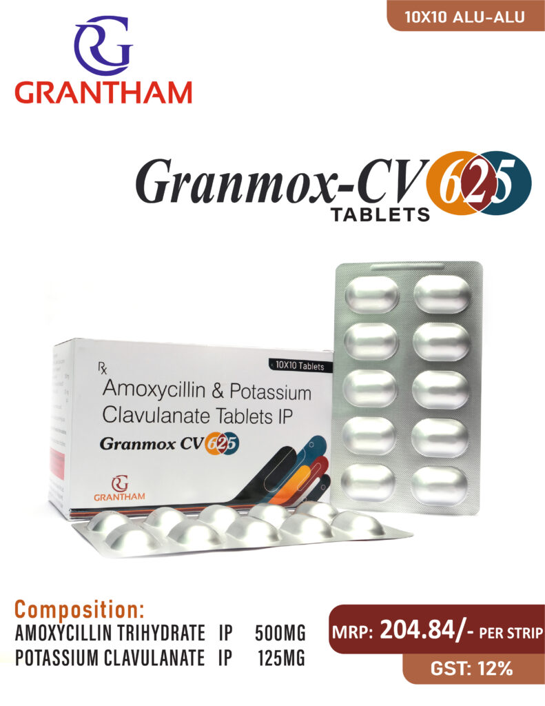 GRANMOX CV 625 Tablet By Grantham Lifesciences